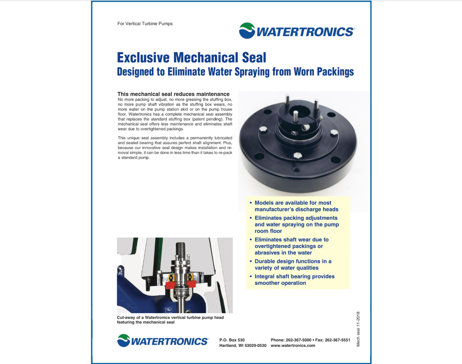 Watertronics | Literature